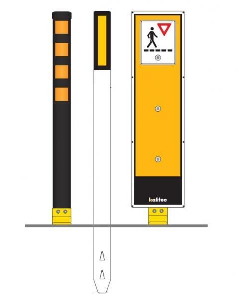Flexible Traffic Delineator Posts in Canada | Kalitec
